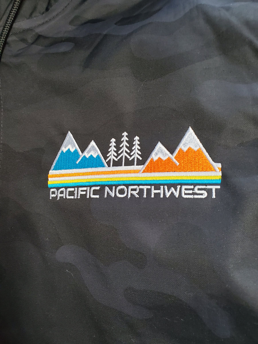 Black Camo PNW Neon Sunset Anorak Jacket – Huckleberry Ink LLC